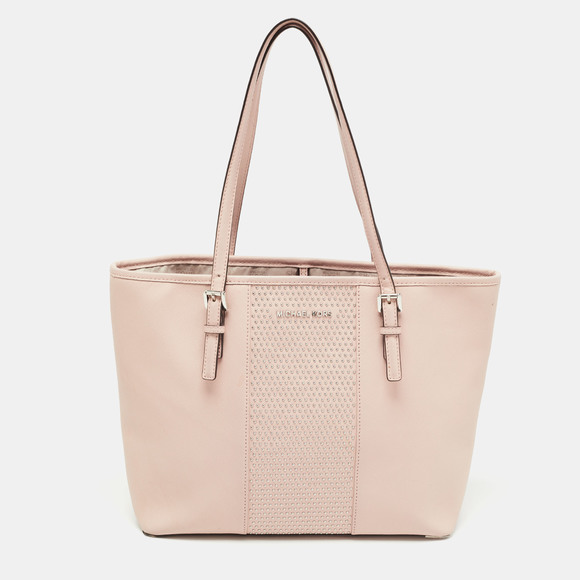 Michael Kors | Bags | Michael Kors Light Pink Saffiano Leather Studded ...